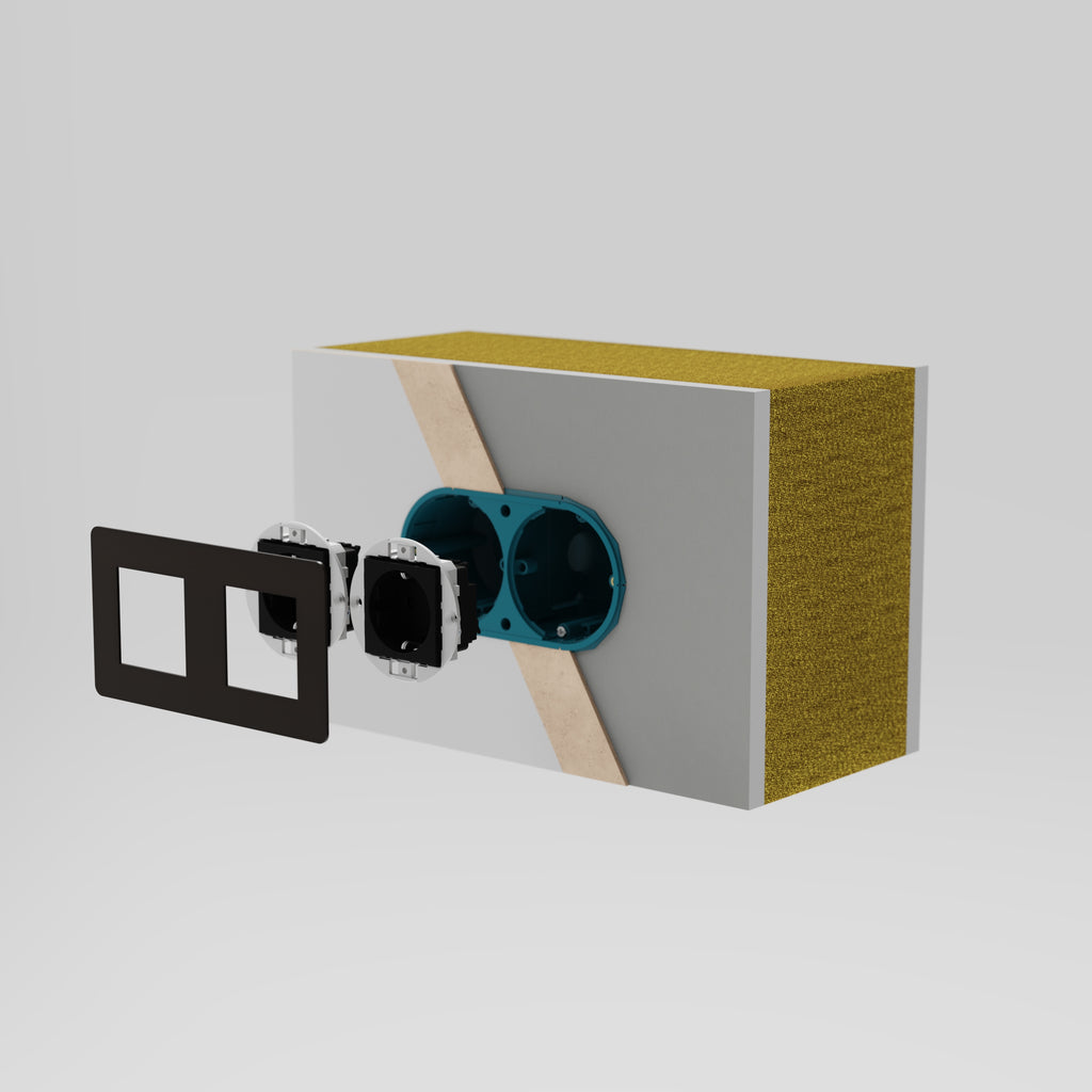 Triple Plaster Trim 3mm | Recycled Plastic | Back Boxes