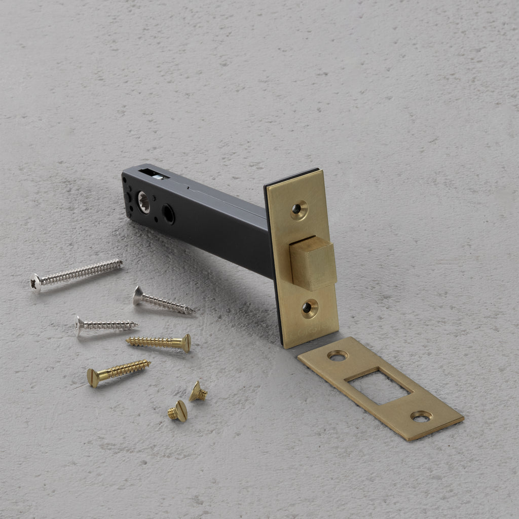 100mm Tubular Lock Antique Brass | Locks and Latches | Door Hardware