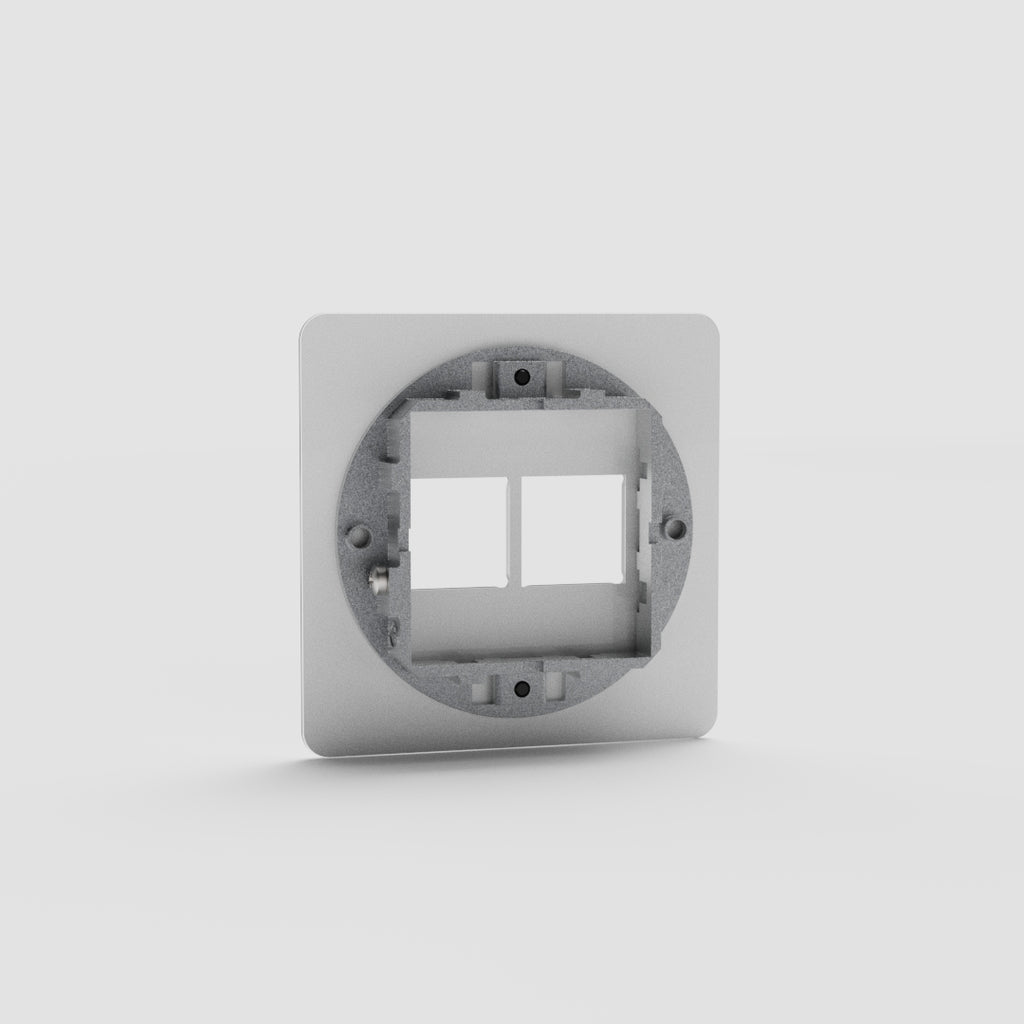 Single 2x Keystone Switch Plate | Clear White | Corston