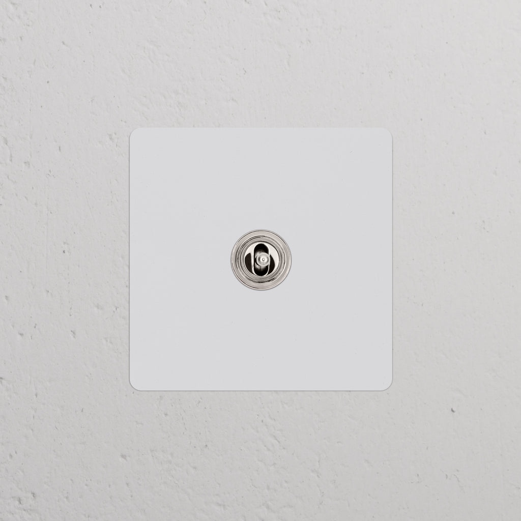Single Centre Retractive Toggle Switch Paintable Polished Nickel ...