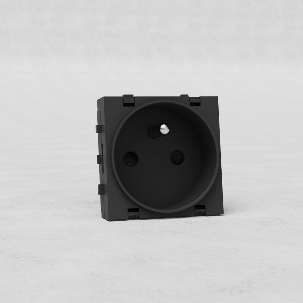 Type E Power Module Black | Components | Switches & sockets